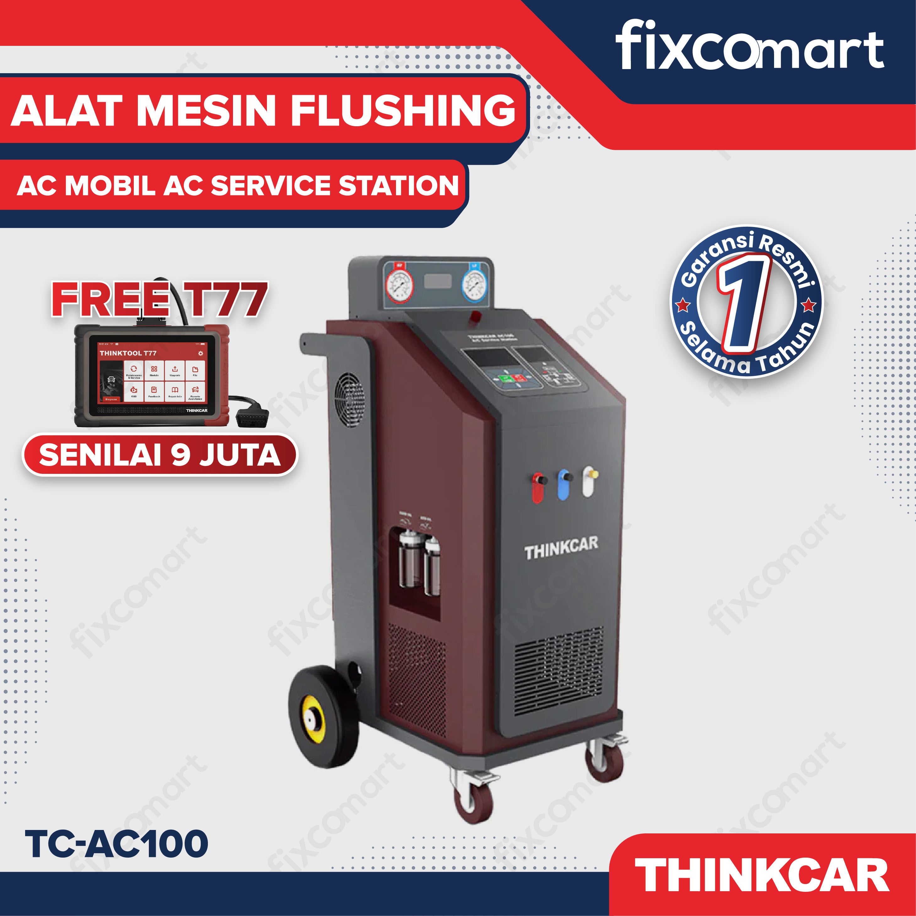 ThinkCar Alat Mesin Flushing AC Mobil AC Service Station – FIXCOMART